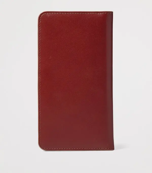 ASPINAL OF LONDON Leather Long Wallet - Black