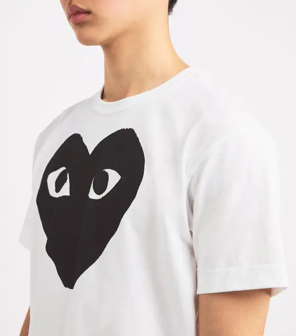 Play Comme Des Garcon Heart Logo T-shirt - White