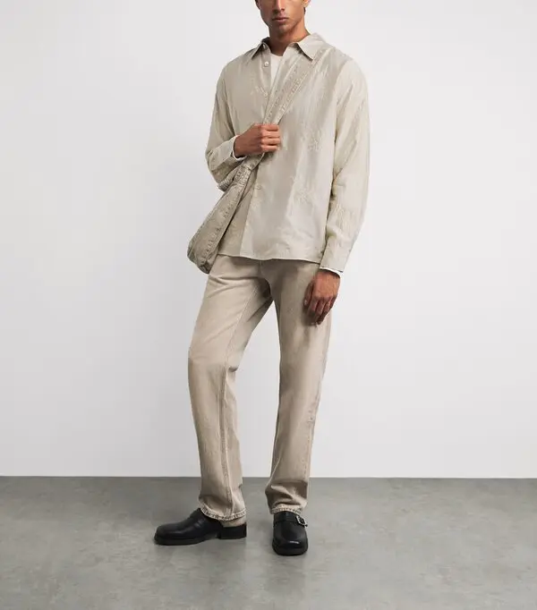 Our Legacy Embroidered Floral Beyond Shirt - Beige