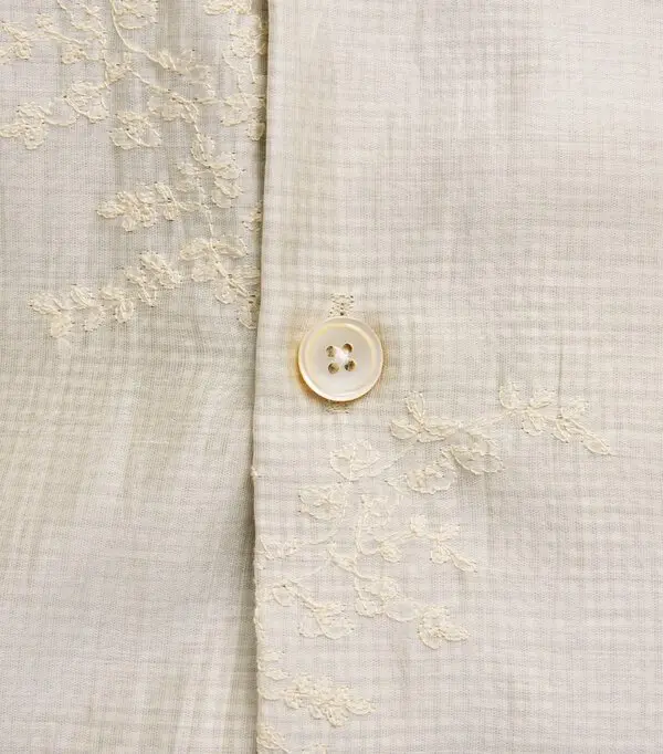 Our Legacy Embroidered Floral Beyond Shirt - Beige