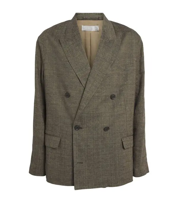 Our Legacy Linen-silk-cotton Halt Blazer - Brown