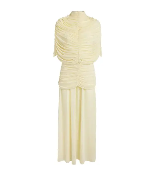 VORANIDA Ruched Yasmina Maxi Dress - Yellow