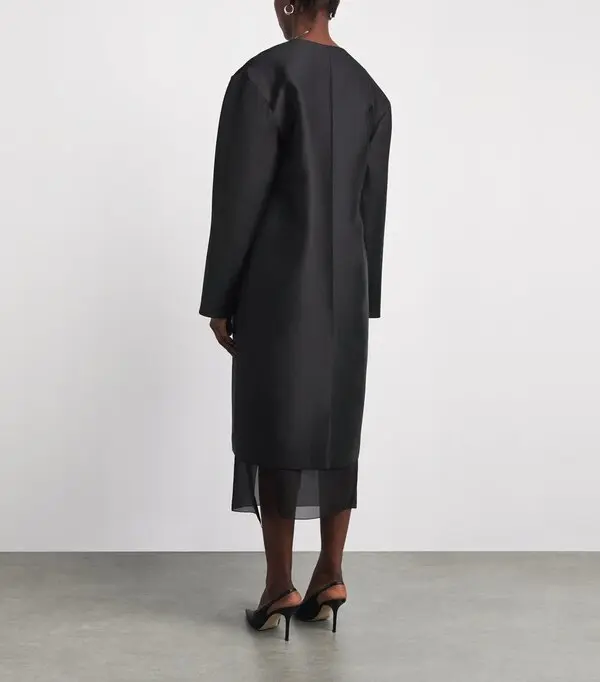 VORANIDA Collarless Long Coat