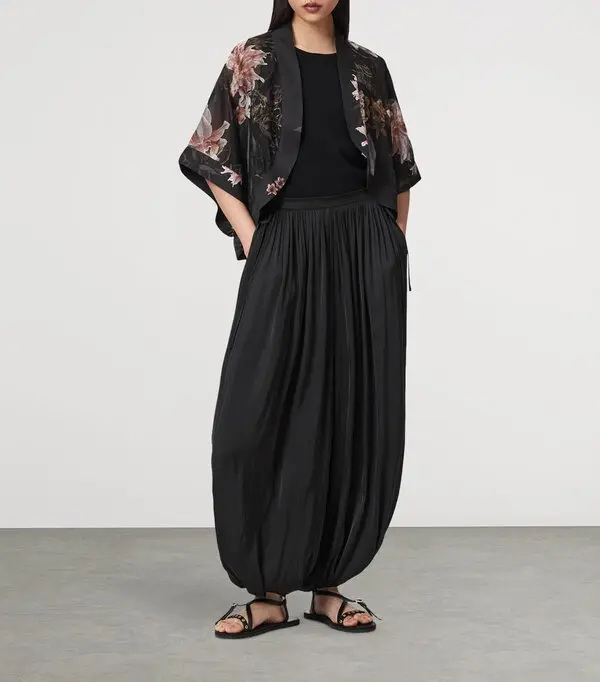 ALLSAINTS Eshe Barrel-leg Trousers - Black