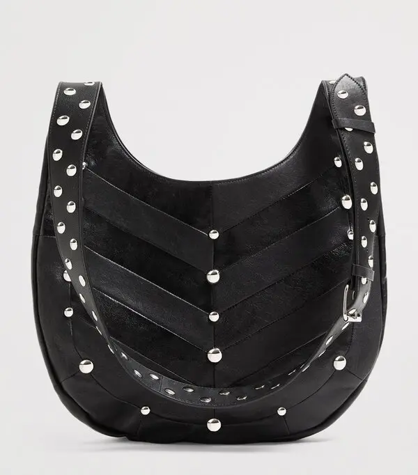 Valentino Garavani Medium Leather Hobo Shoulder Bag