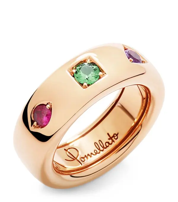 Pomellato Iconica Rose Gold Ring - Purple