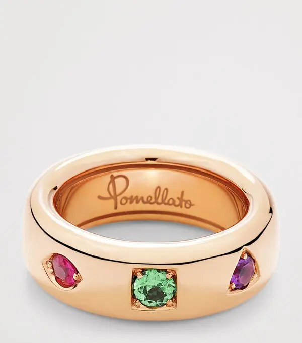Pomellato Iconica Rose Gold Ring - Purple