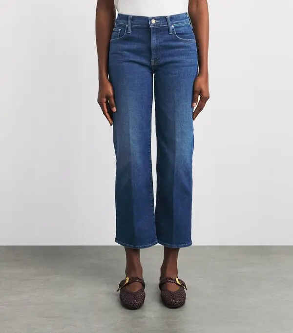 MOTHER The Rambler Zip Ankle Jeans - Blue