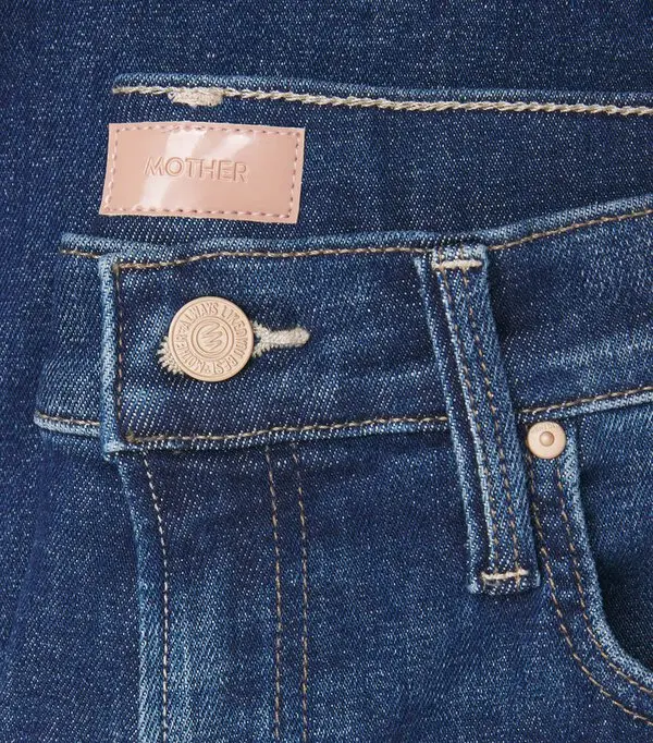 MOTHER The Rambler Zip Ankle Jeans - Blue