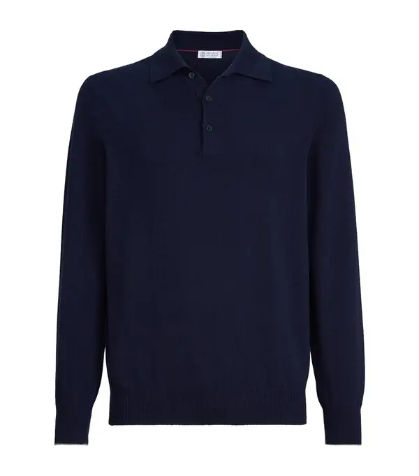 Brunello Cucinelli Cashmere Polo Sweater