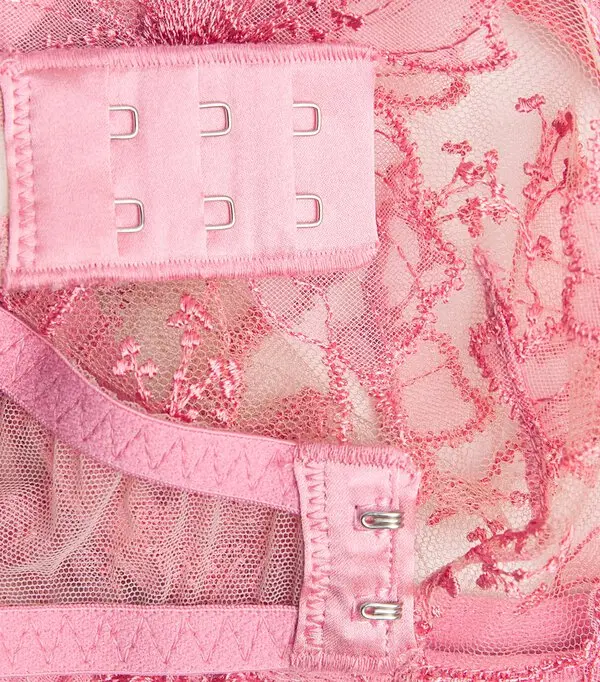 FLEUR DU MAL Embroidered Harper Demi Bra