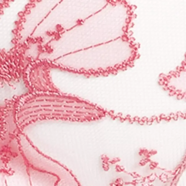 FLEUR DU MAL Embroidered Harper Demi Bra