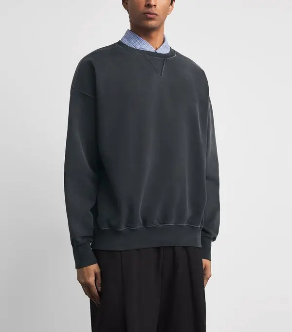 MAISON MARGIELA Cotton Embroidered Logo Sweatshirt