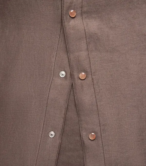 GOD'S TRUE CASHMERE Linen Cocoa Shirt