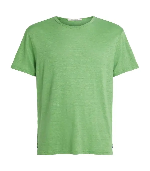 GOD'S TRUE CASHMERE Linen Signature T-shirt - Green