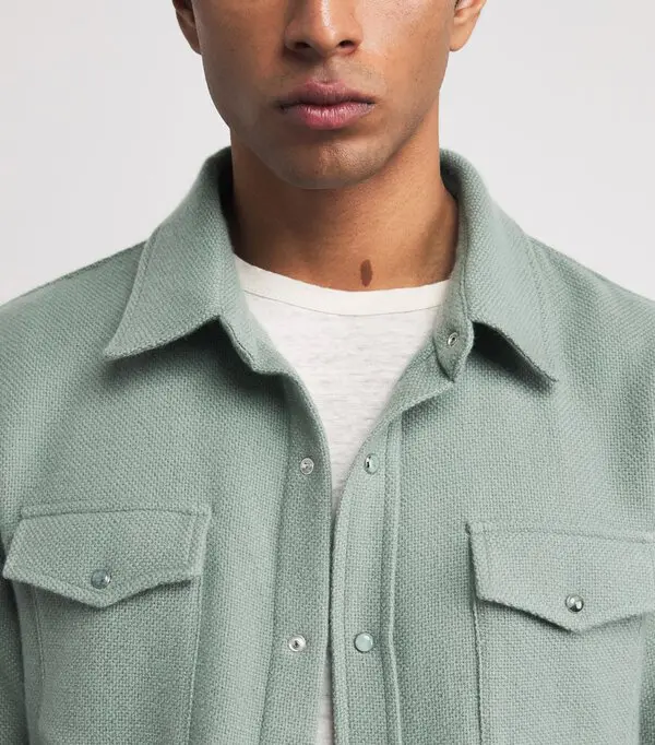GOD'S TRUE CASHMERE Cashmere Agave Shirt - Green