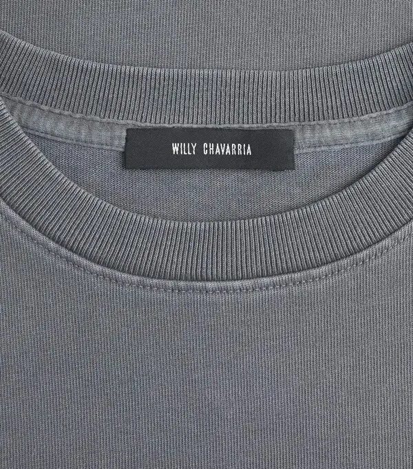 WILLY CHAVARRIA Cotton Community Centre T-shirt - Grey
