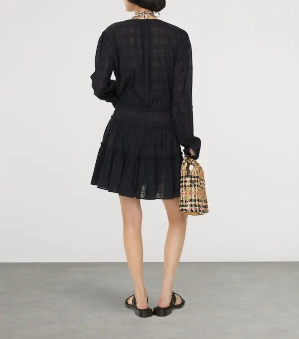 Burberry Cotton Voile Mini Dress