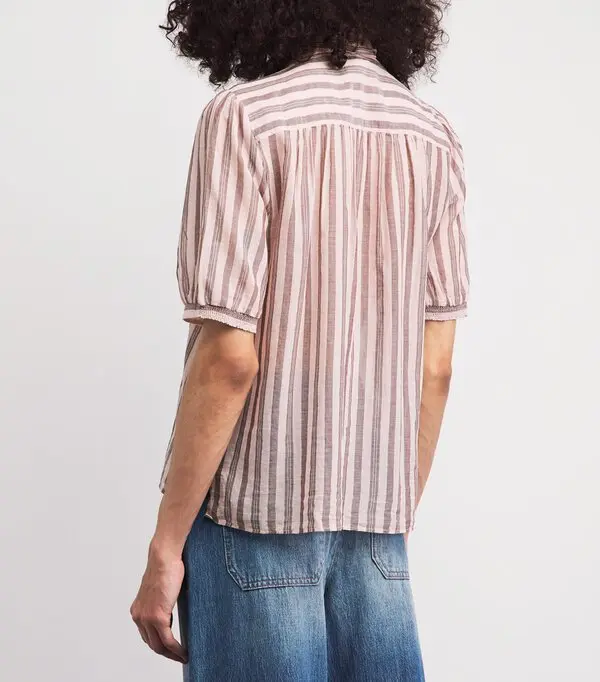 ME+EM Cotton Voile Pussybow Blouse - Pink