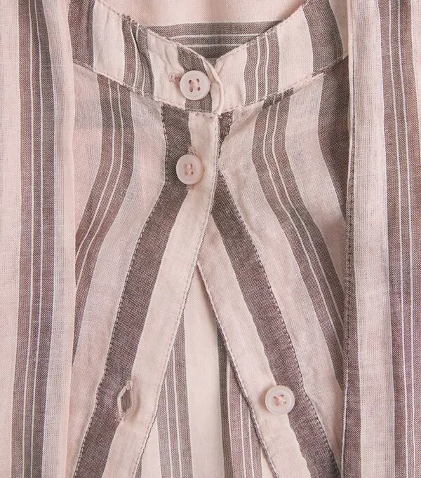 ME+EM Cotton Voile Pussybow Blouse - Pink