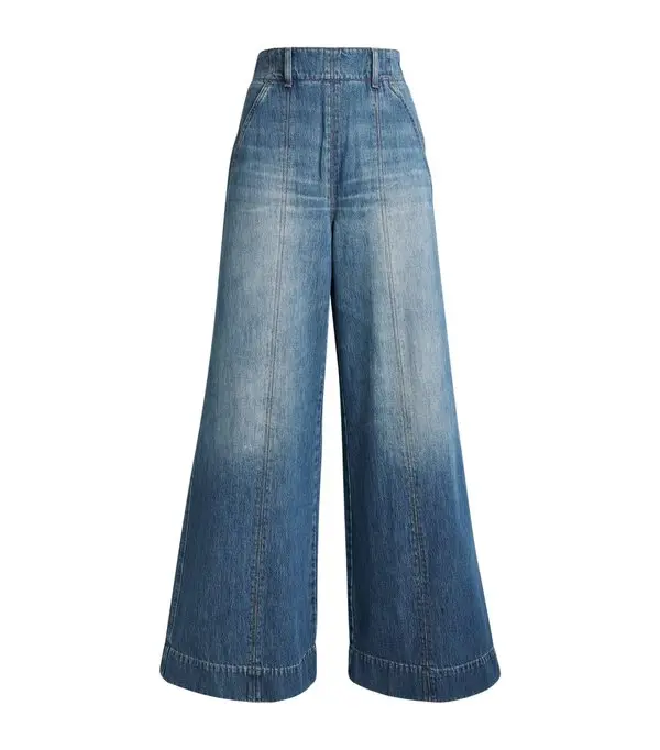 ME+EM Wide-leg Denim Jeans - Blue