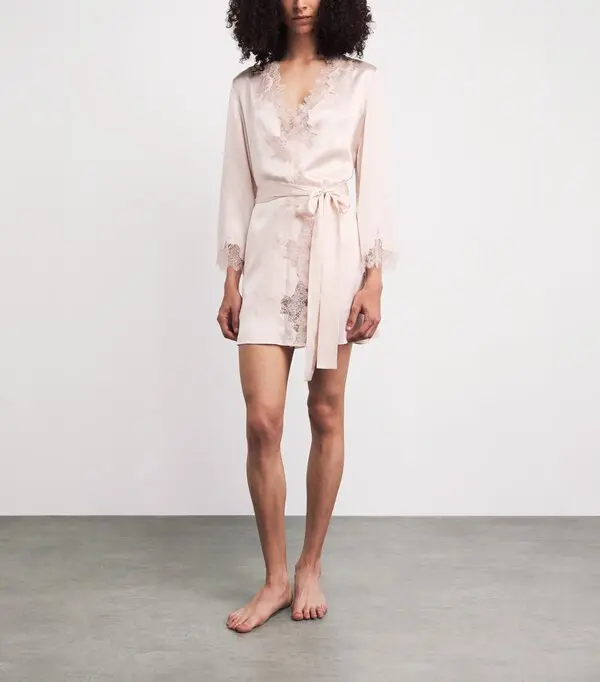 GILDA & PEARL Silk In Dreams Short Robe