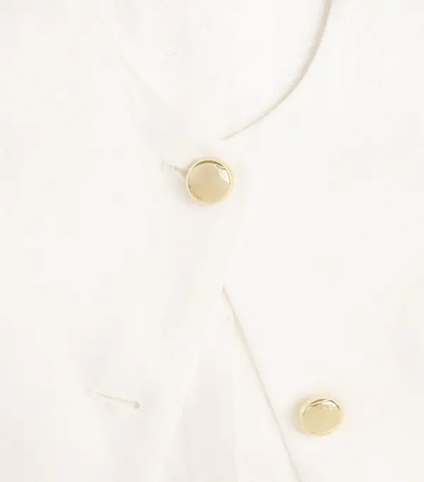 Maje Linen-cotton Cropped Jacket