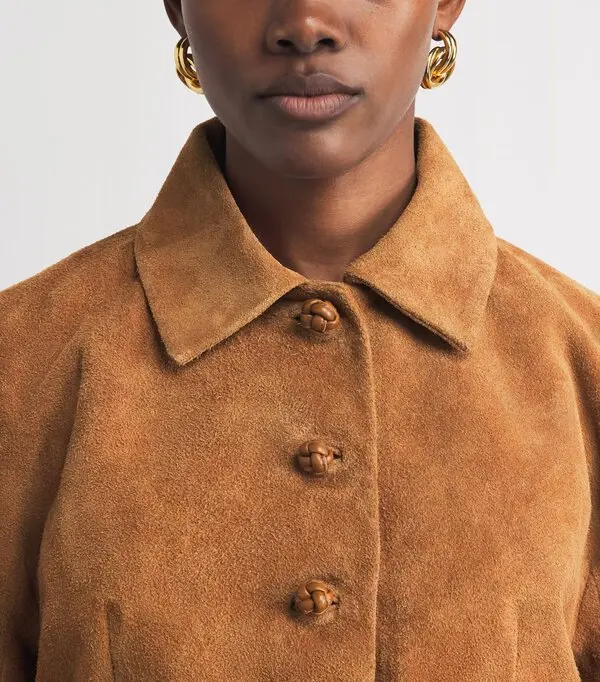 RÓHE Textured Suede Cropped Jacket