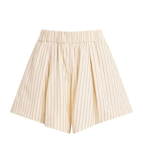 Stylein Striped Jojo Shorts - Beige