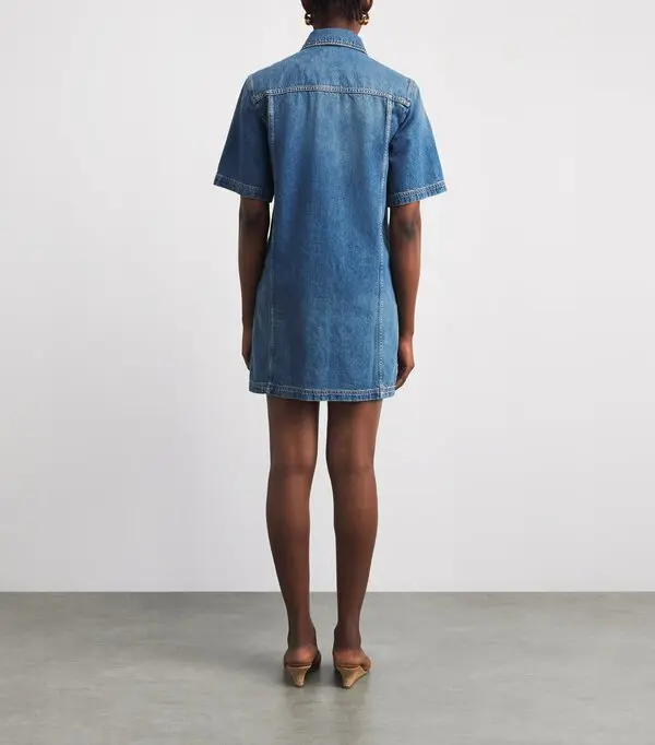 Ulla Johnson Denim Mini Shirt Dress