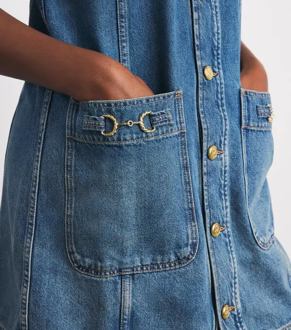 Ulla Johnson Denim Mini Shirt Dress