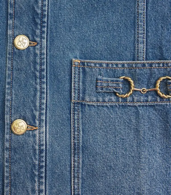 Ulla Johnson Denim Mini Shirt Dress