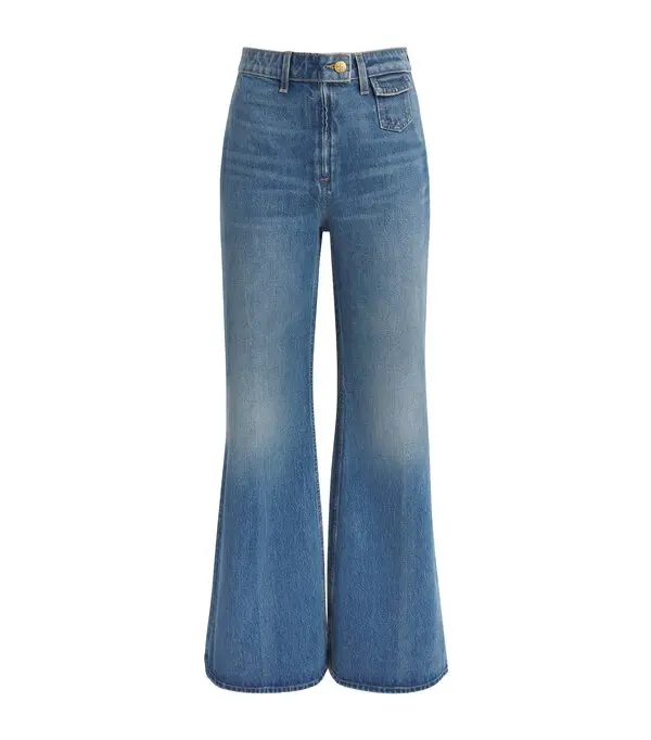 Ulla Johnson Odelia Flared Jeans - Blue