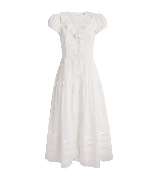 DÔEN Organic Cotton Eliette Maxi Dress - White