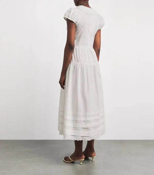 DÔEN Organic Cotton Eliette Maxi Dress - White