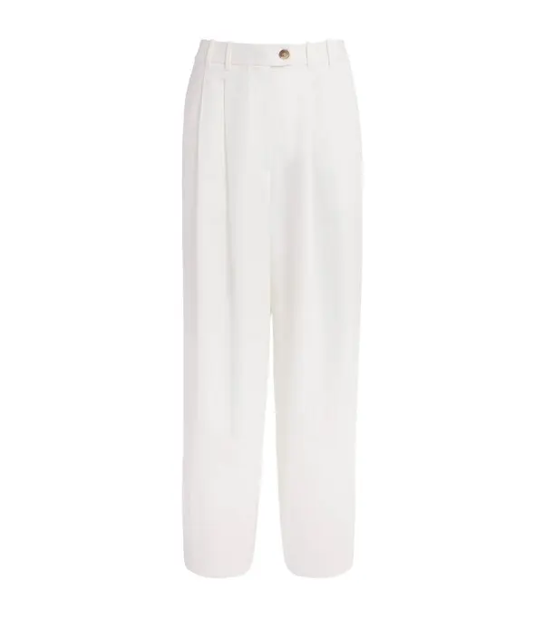 DÔEN Cotton Twill Lisa Trousers - White