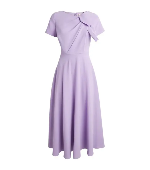 ROKSANDA Crepe Luna Midi Dress - Purple