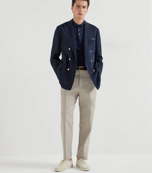 Brunello Cucinelli Cotton Polo Sweater