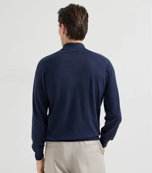 Brunello Cucinelli Cotton Polo Sweater