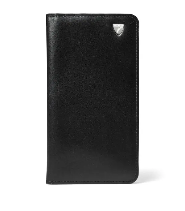 ASPINAL OF LONDON Leather Long Wallet - Black
