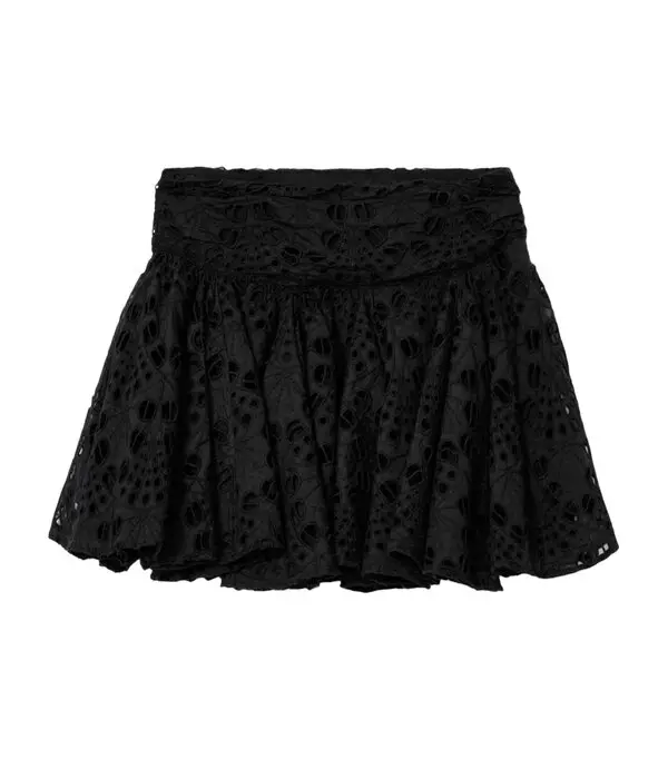ALLSAINTS Broderie Anglaise Dotty Mini Skirt