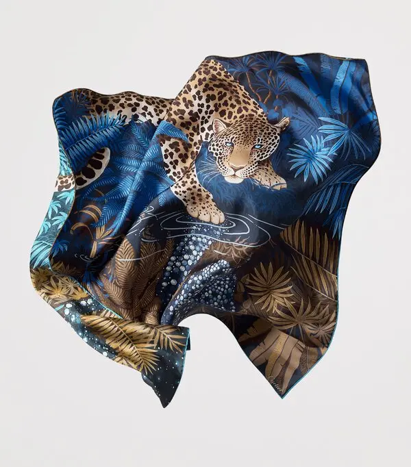 Cartier Silk Panthère Double-sided Scarf