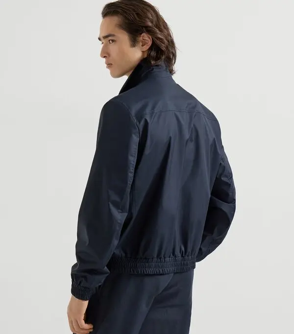 Brunello Cucinelli Wool-silk Field Jacket - Blue