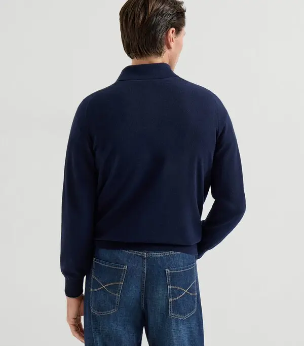 Brunello Cucinelli Cashmere Polo Sweater