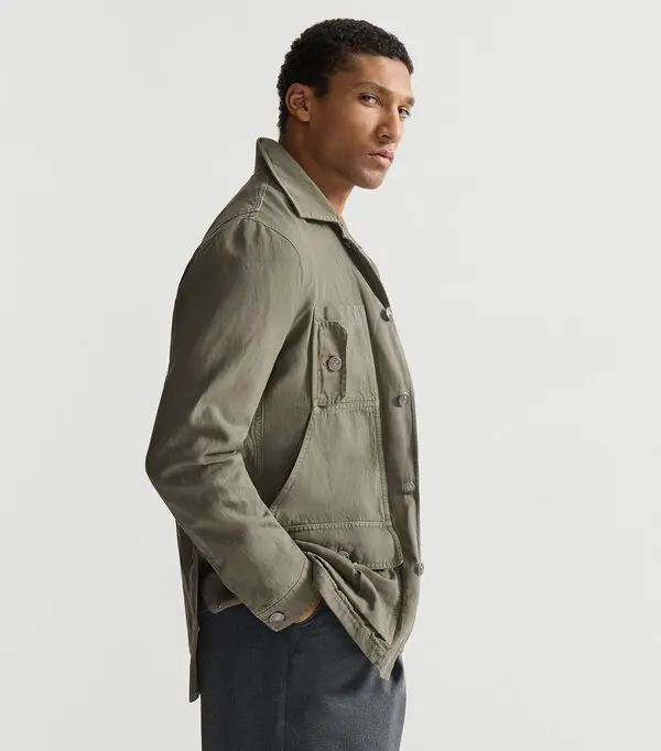 Brunello Cucinelli Cotton-linen Canvas Shirt Jacket