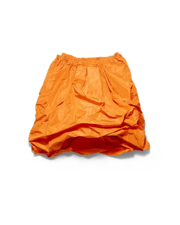 Prada Technical Taffeta Skirt - Orange