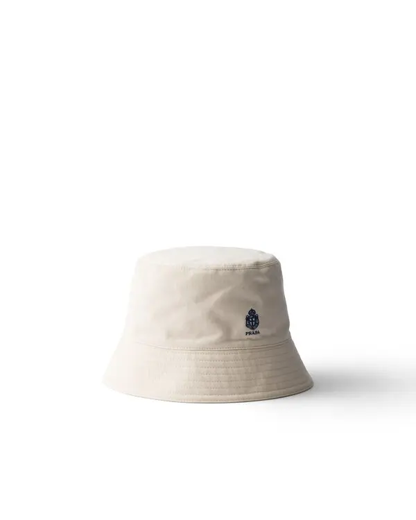 Prada Gabardine Bucket Hat - Neutral
