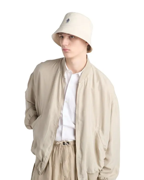 Prada Gabardine Bucket Hat - Neutral