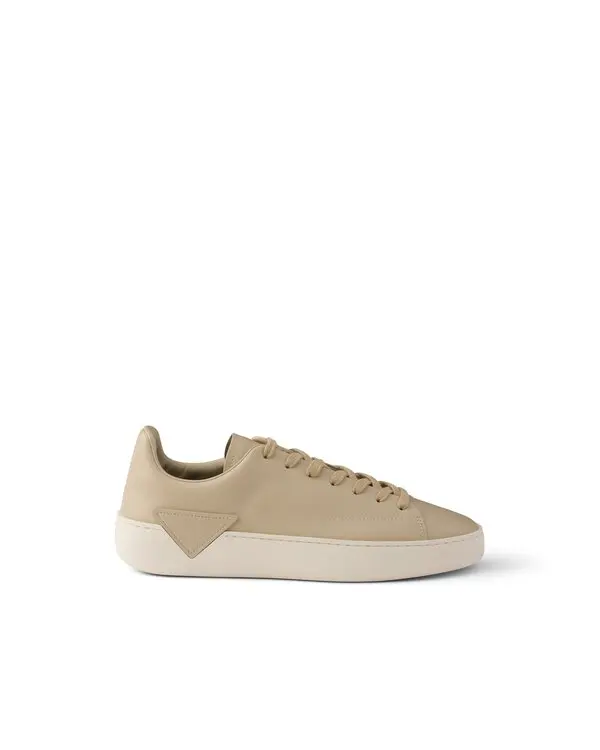 Prada Court Leather Sneakers - Neutral