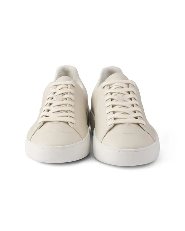 Prada Court Leather Sneakers - Neutral
